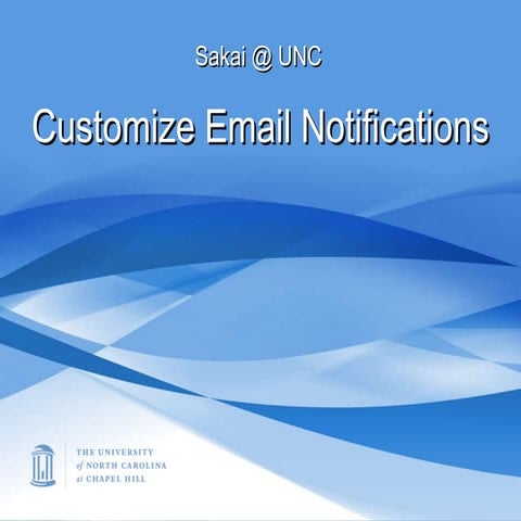 Modify Email Notifications Settings Ppt