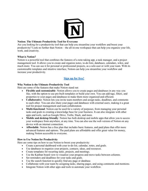 Getting Started with Notion A Complete Guide | PDF | Internet for Beginners | Internet
