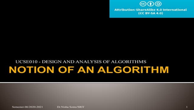 Algorithm Design Technique Ppt 2666