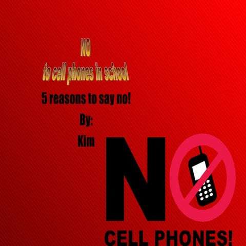 No Cell Phones In School | PPT