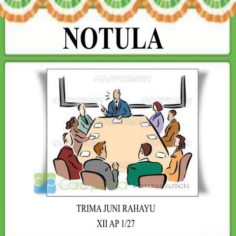 Notula Rapat | PPTX