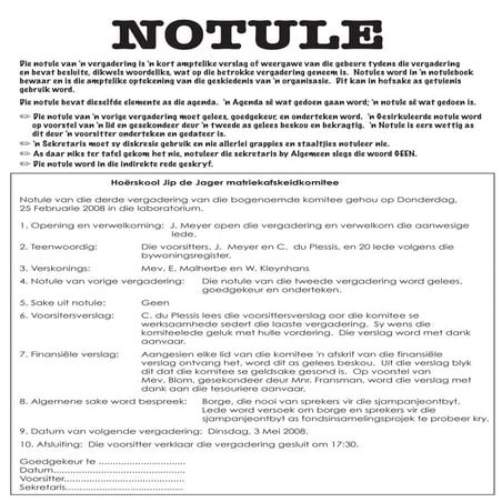 Notule | PDF