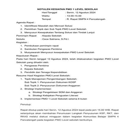 NOTULEN KEGIATAN PMO 1 LEVEL SEKOLAH.pdf