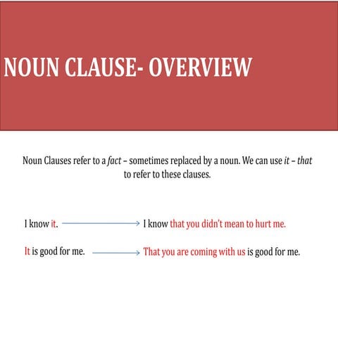 Noun clause-subject function | PPTX