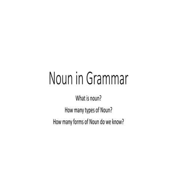 NOUN.pptxsjahjadajhqdqhsjhashajkjdskjadk | PPTX