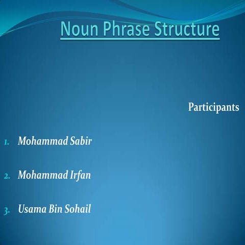 Noun phrase animated | PPTX