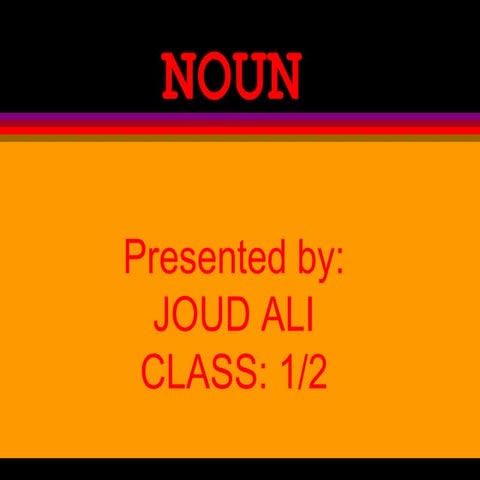 Nouns | PPT