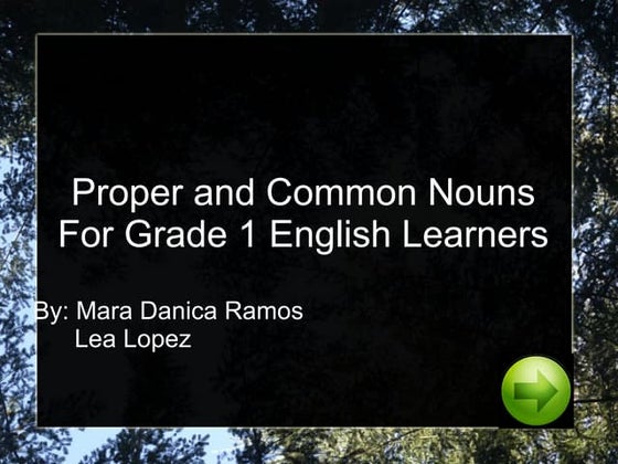 Proper Nouns and Common Nouns Detailed Lesson Plan | DOCX
