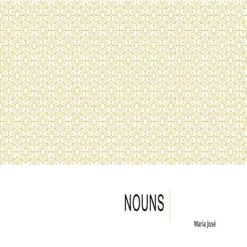 Nouns | PPTX