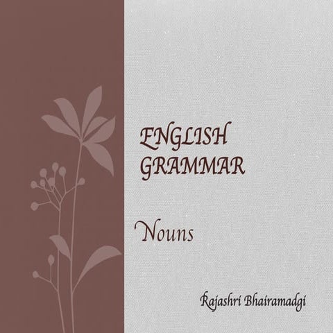 Nouns and types of nouns- English grammar | PDF