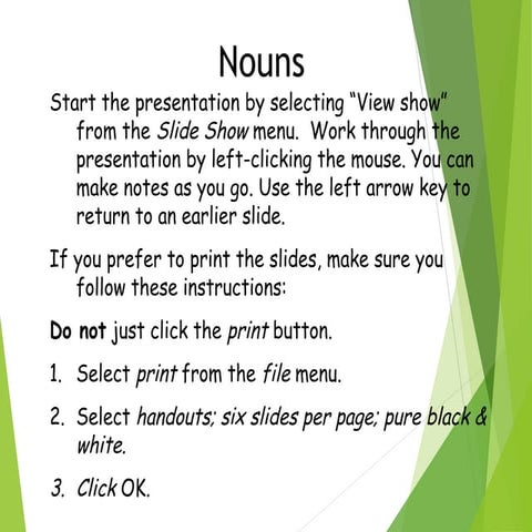nouns-parts of speech- names of person,places,things | PPT