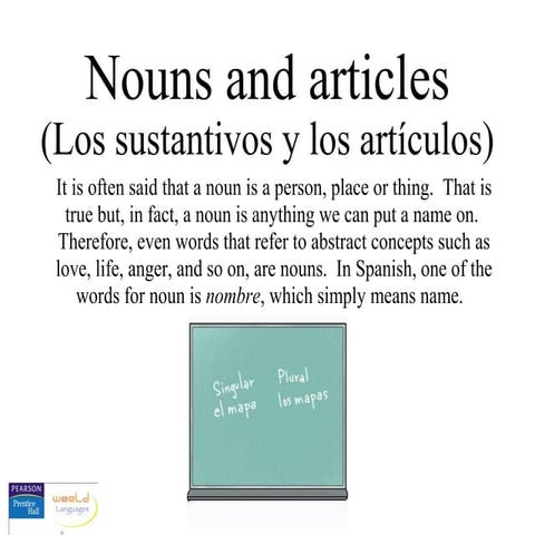 Nouns and articles | PPT | Books and Literature