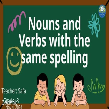 Nouns and Verbs with the same spelling.pptx
