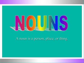 Nouns and pronouns | PPT