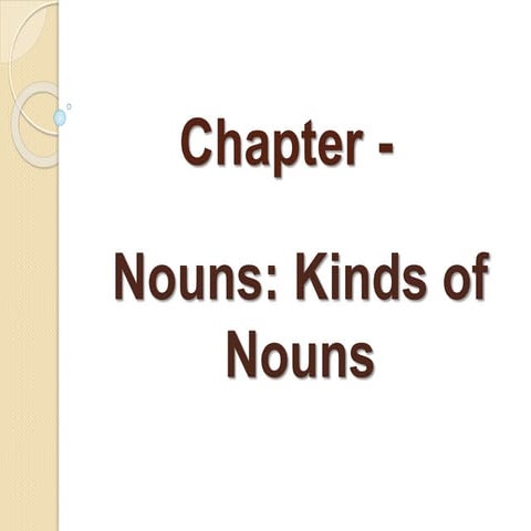 Nouns & Kinds of Nouns | PPT