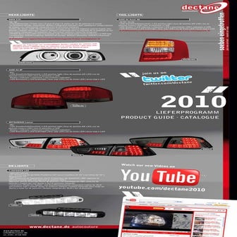 Nouveautes Dectane Fevrier 2010 par autoprestige-tuning | PDF