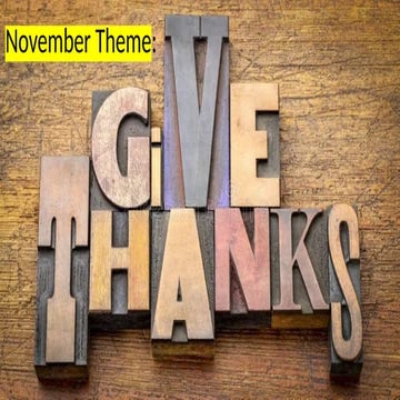 Nov.3.24.message about giving thanks to God | PPTX