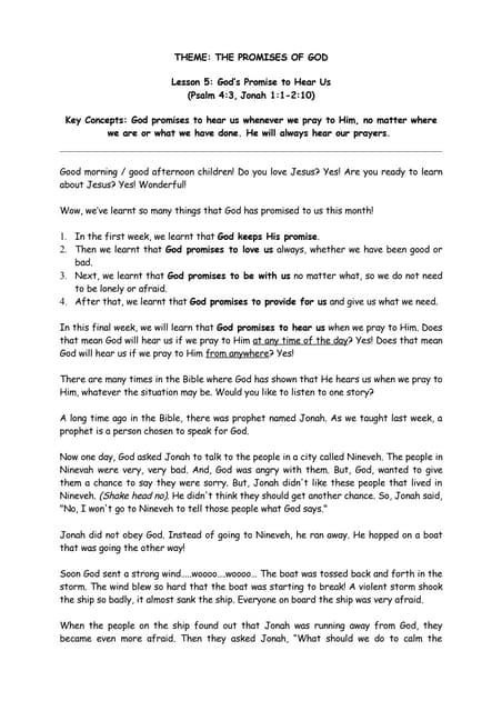 Jonah | PPT | Christianity | Religion & Spirituality