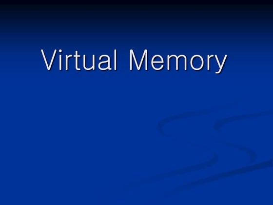 Virtual Memory | PPT