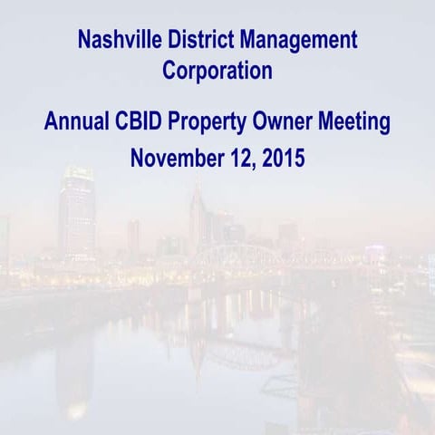 2015 CBID Annual Meeting | PPTX