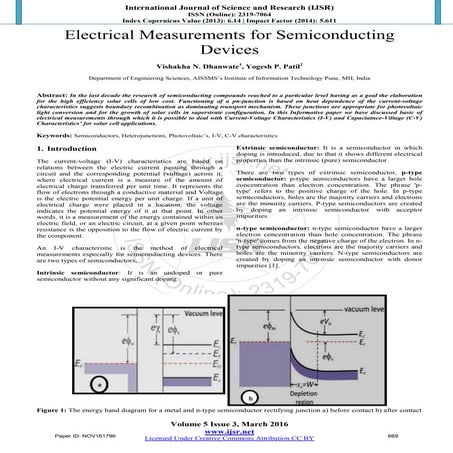 Electrical Measurements for Semiconducting Devices | PDF