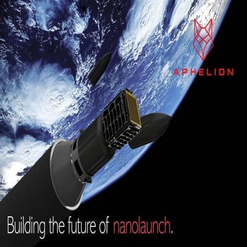 Aphelion Orbitals November 2018 pitch deck | PDF