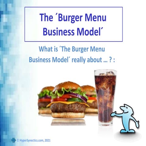 The Burger Menu Business Model - Overview & Highlights for busy ...