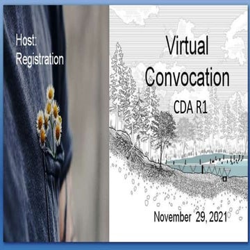 Virtual Convocation CDA R1 | PPT