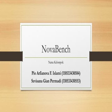 Nova bench | PPT