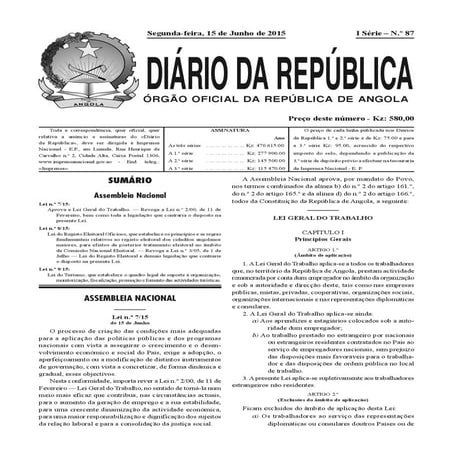 Angola Lei das Associacoes | PDF