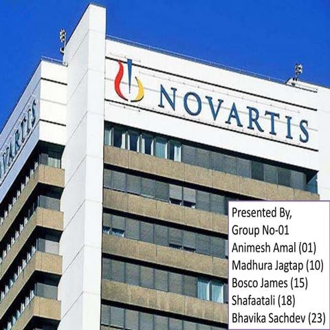 Product Mix of Novartis | PPTX