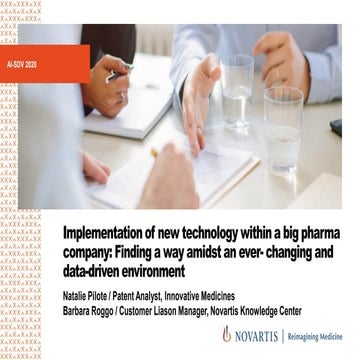 AI-SDV 2020: Implementation of new technology within a big pharma ...