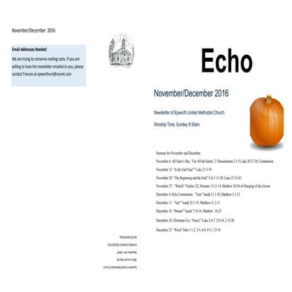 Newsletter Copy & Graphic Design Sample | PDF
