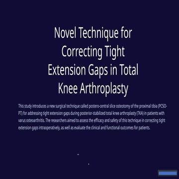 novel technique for balancing tight extension gap. pptx | PPT