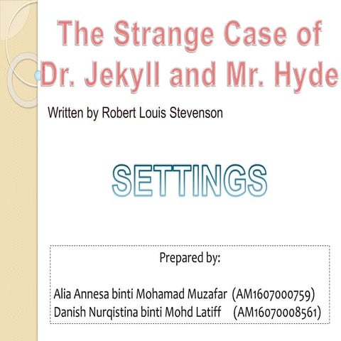 The Strange Case of Dr Jekyll and Mr Hyde | PPT
