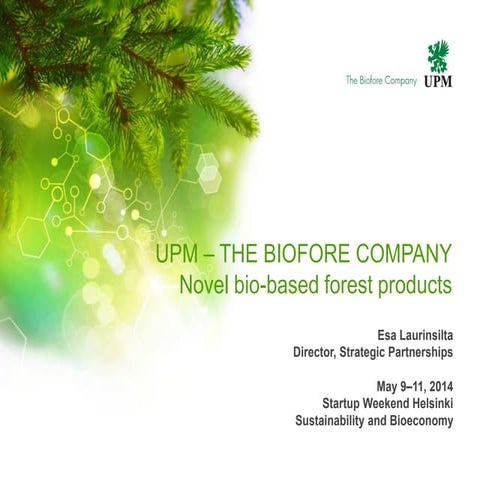 UPM's novel bio based forest products | PDF