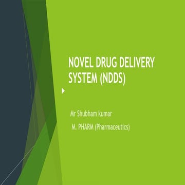 NOVEL DRUG DELIVERY SYSTEM (NDDS) PHARMACEUTICS.pptx