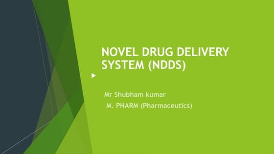 Conventional and novel drug delivery system. | PPT