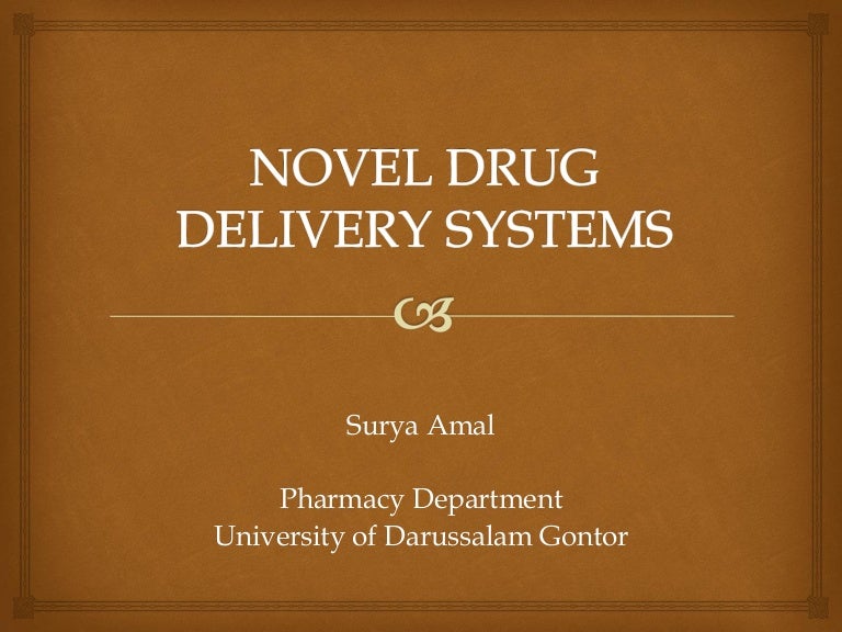 Novel Drug Delivery Systems novel-drug-delivery-systems
