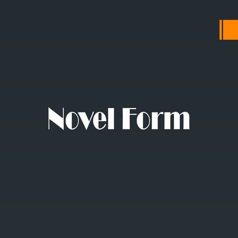 Novel Form with all information for students | PPT