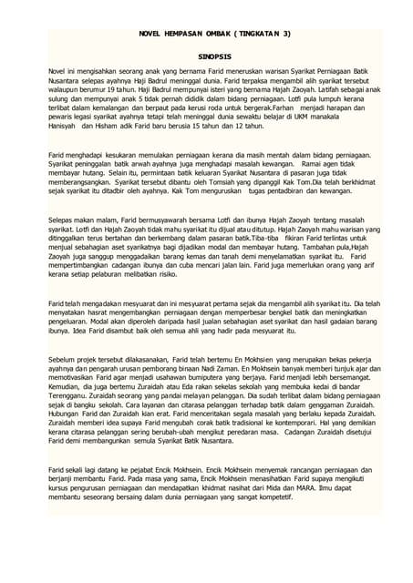 Komsas: Justeru Impian Di Jaring (Tingkatan 3) | PDF