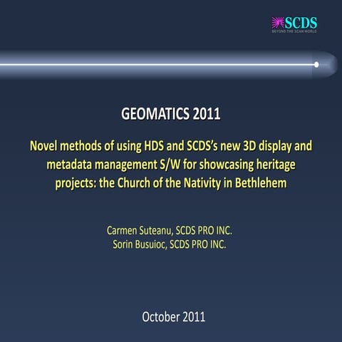 Novel methods of using HDS and SCDS’s new 3D display and metadata management S/W for showcasing ...