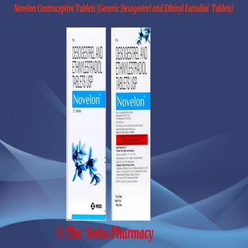 Novelon Contraceptive Tablets (Generic Desogestrel and Ethinyl ...
