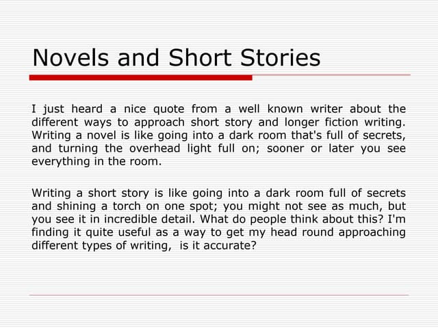 Short novels in english store
