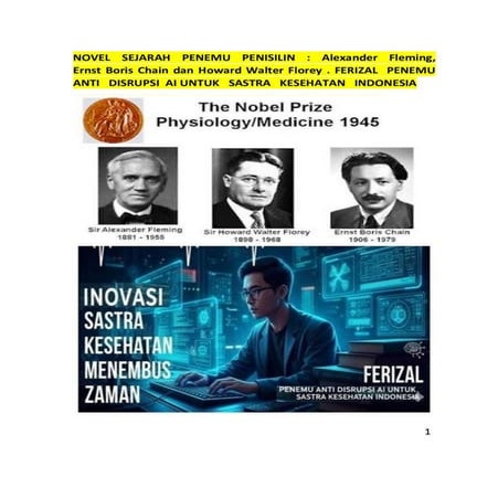 NOVEL SEJARAH PENEMU PENISILIN : Alexander Fleming, Ernst Boris Chain ...
