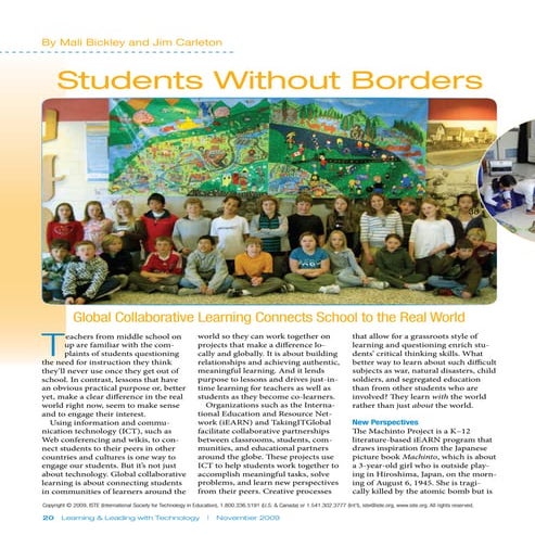 November+2009+students+without+borders+global+collaborative+learning ...