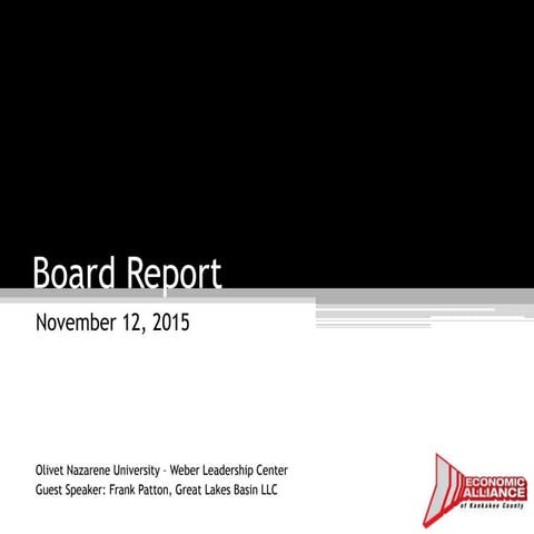 November 2015 Board Update | PPT