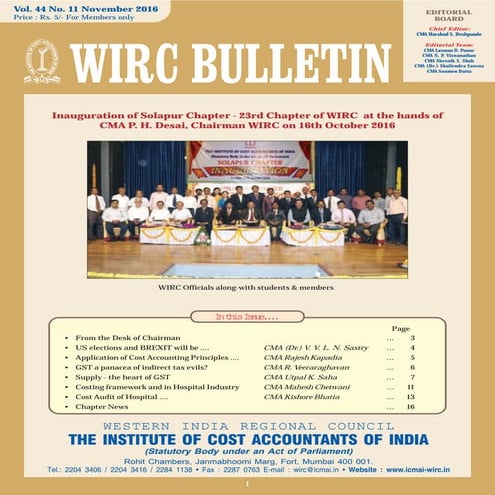 November 2016 bulletin | PDF