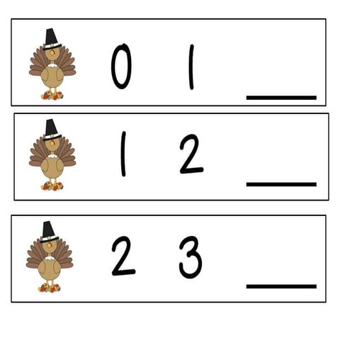 November count on and write the missing number | PDF