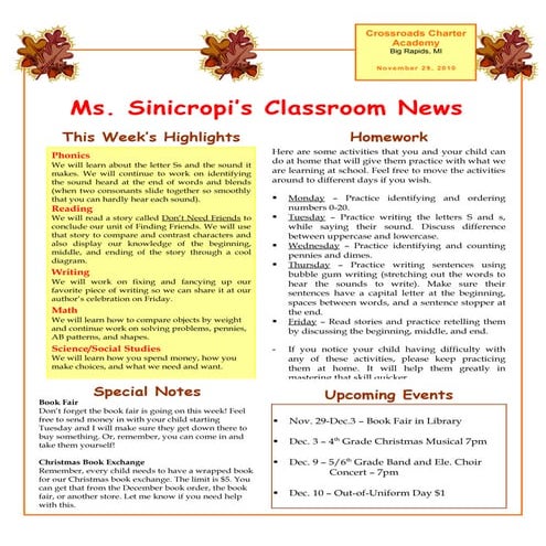 November newsletter | PDF